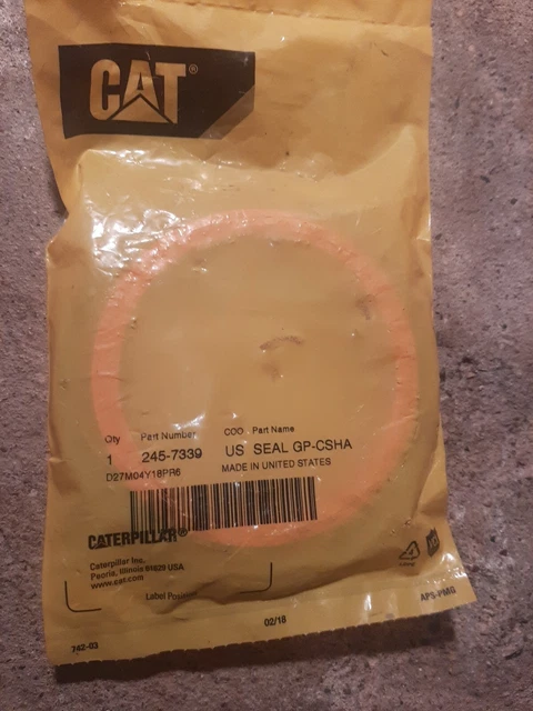 OEM CATERPILLAR 245-7339 Crankshaft Seal CAT 2457339 Seal $17.95 ...
