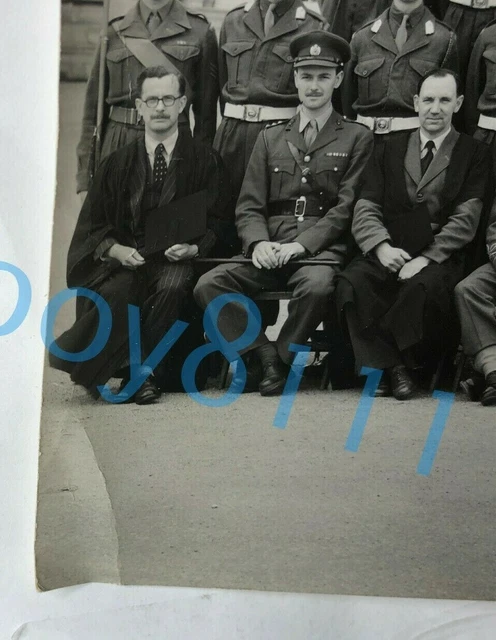 1950'S BRITISH ARMY Officer Commission Group Picture Sandhurst 11 x 7 ...