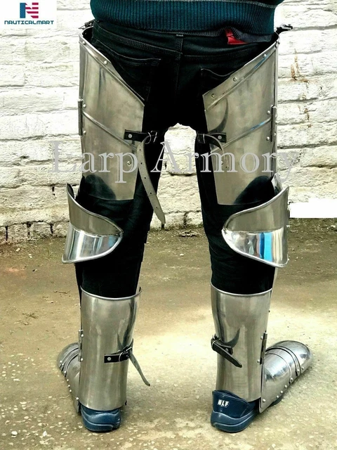 MEDIEVAL REENACTMENT SCA Costume Larp Leg Armour Collectible Guard For ...