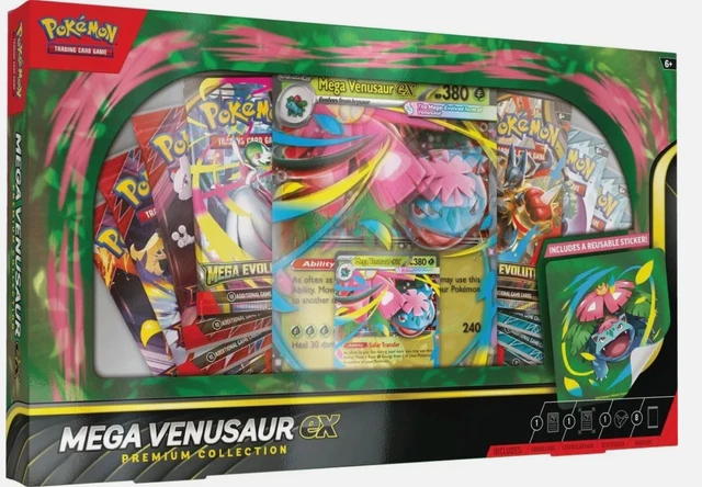 POKÉMON TCG MEGA Evolution - Mega Venusaur Ex Premium Collection Box #6 ...