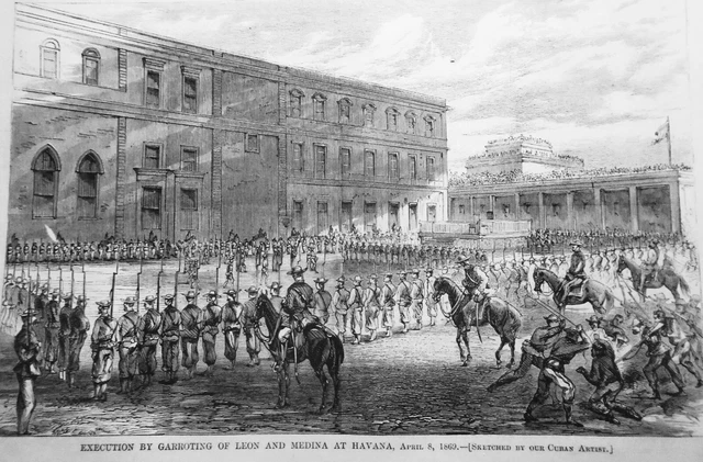 EXÉCUTION DE PAR Garroting De Leon Et Medina Chez Havane de Cuba ...