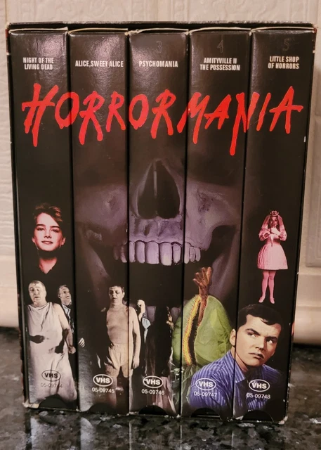 HORRORMANIA 5 COLLECTOR Series VHS Horror Movie Box Set Living Dead ...