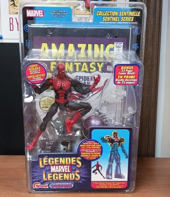 TOYBIZ MARVEL LEGENDS 1st Appearance Spider-Man Sentinel Series MISB In ...