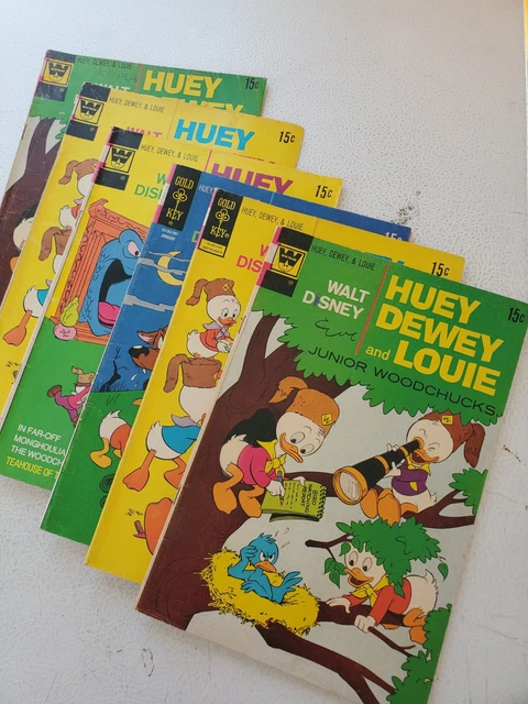 WALT DISNEY'S HUEY, Duey And Louie Lot 1970s Nice 6 Book Vintage Lot $1 ...