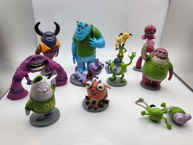 DISNEY MONSTERS INC Figure Set Art Mike Sulley Randall Etc £7.95 ...
