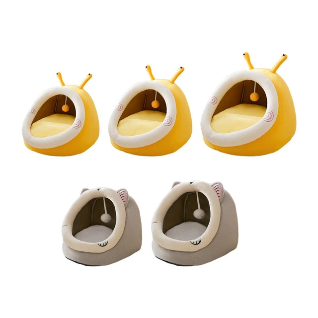 GRAND LIT DE grotte pour chat pour intérieur chat chaton nid coussin ...