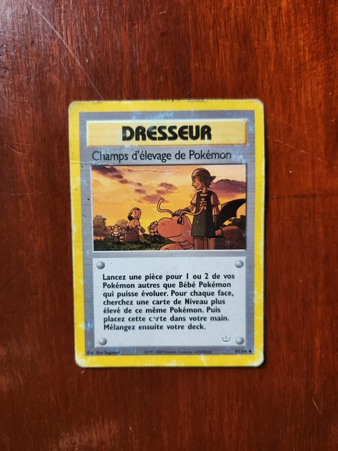 CARTE POKÉMON - Champs d'élevage de Pokémon 62/64 Édition 2 - Neo ...