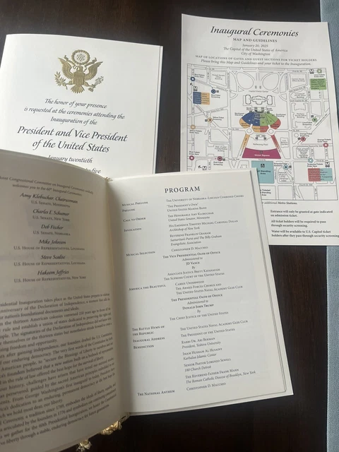 2025 OFFICIAL DONALD Trump & JD Vance Inauguration Program 1.20.25 $154 ...