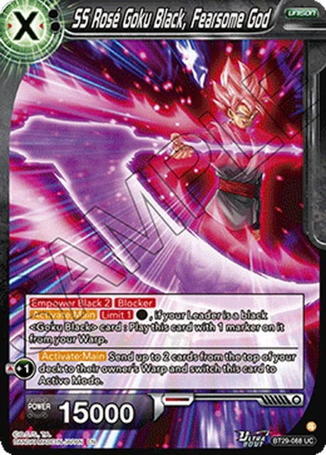 SS ROSE GOKU Black, Fearsome God BT29-088 UC $1.00 - PicClick AU