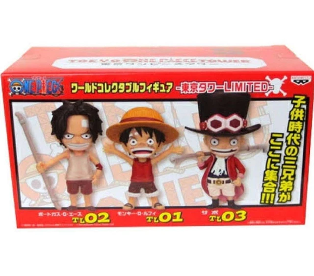 ONE PIECE WORK Collection Limited Luffy Ace Sabo Novelty Tower EUR 1. ...