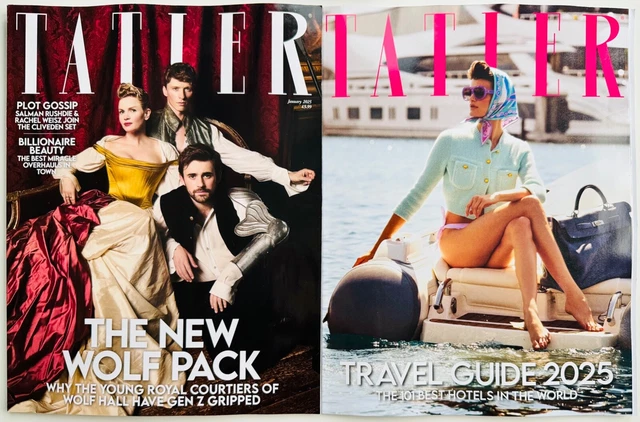 TATLER MAGAZINE (UK) January 2025 Stars of Wolf Hall + Travel Guide 2025 NEW £9.99 - PicClick UK