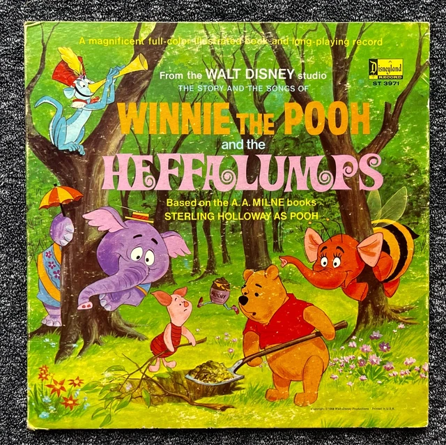 WALT DISNEY'S WINNIE THE POON HEFFALUMPS and WOOZLES 1968 LP STORYBOOK Camarata £7.45 - PicClick UK