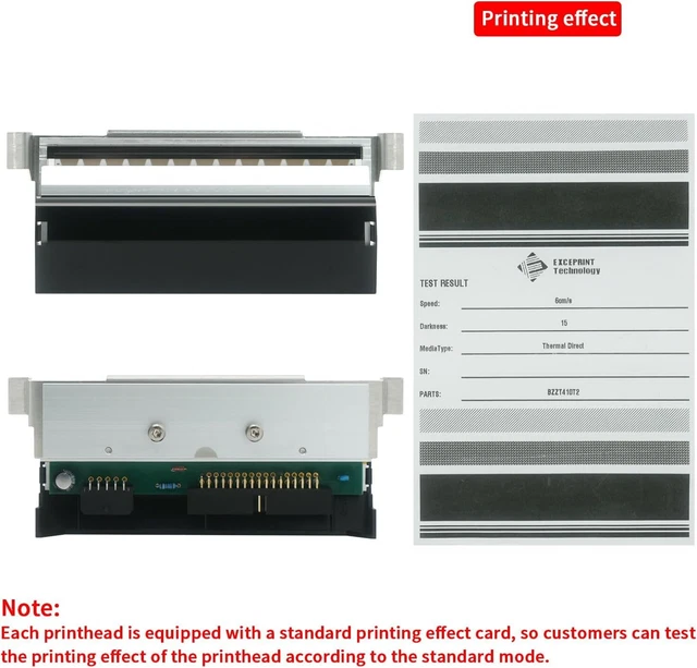 FOR ZEBRA ZT410 Printer Thermal Printhead Print Head 203dpi P1058930 ...