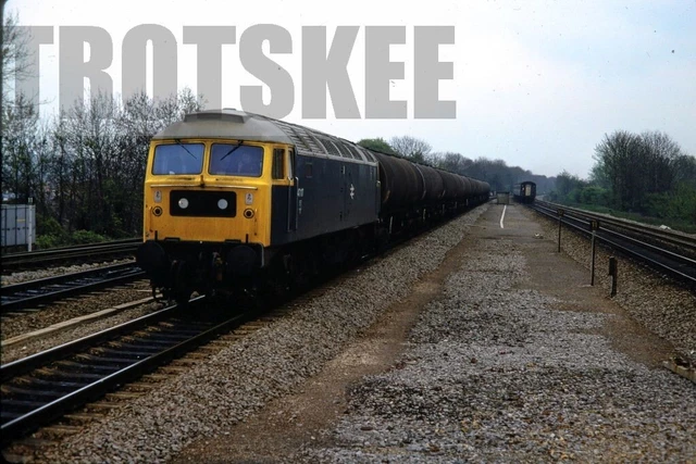 35MM SLIDE BR British Rail Diesel Loco Class 47 47117 Maidenhead 1980 ...