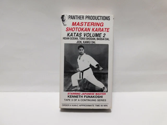 MASTERING SHOTOKAN KARATE Vol 2 VHS Tape Panther Productions Kenneth ...