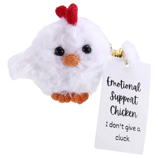CROCHET CHICKEN TOY Figurine, Cute Crochet Positive Animal Doll ...