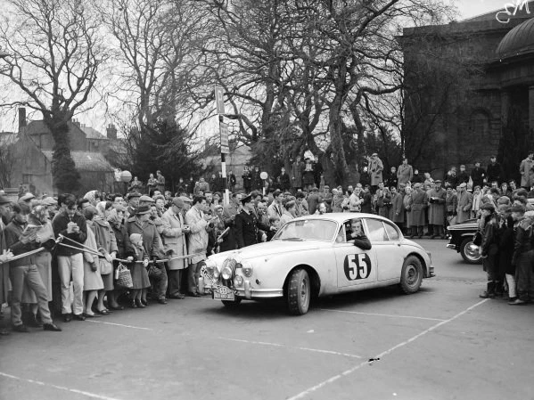 PINDER & JOHNSON, Jaguar MkII Rally Car 1962 Motor Racing Old Photo EUR ...