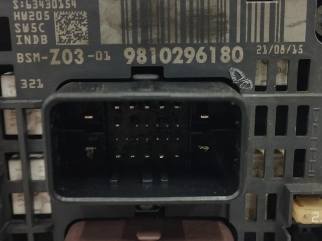 9810296180 BOÎTE RELAIS/FUSIBLES POUR CITROEN C4 PICASSO / / EUR 104,86 ...