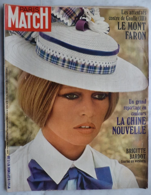 MAGAZINE PARIS MATCH n° 1167 (1971) Brigitte BARDOT Picasso - Claudia ...