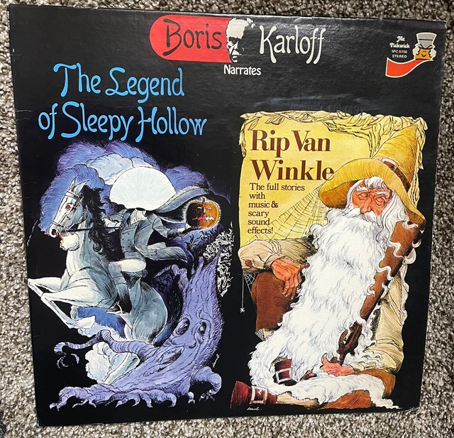 1977 BORIS KARLOFF Narrate Legend Of Sleepy Hollow Rip Van Winkle LP MR Pickwick EUR 44,17 ...
