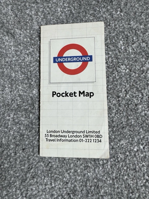 1985 LONDON UNDERGROUND Pocket Map Tube Map Cullum Litho Ref 685 £9.99 ...