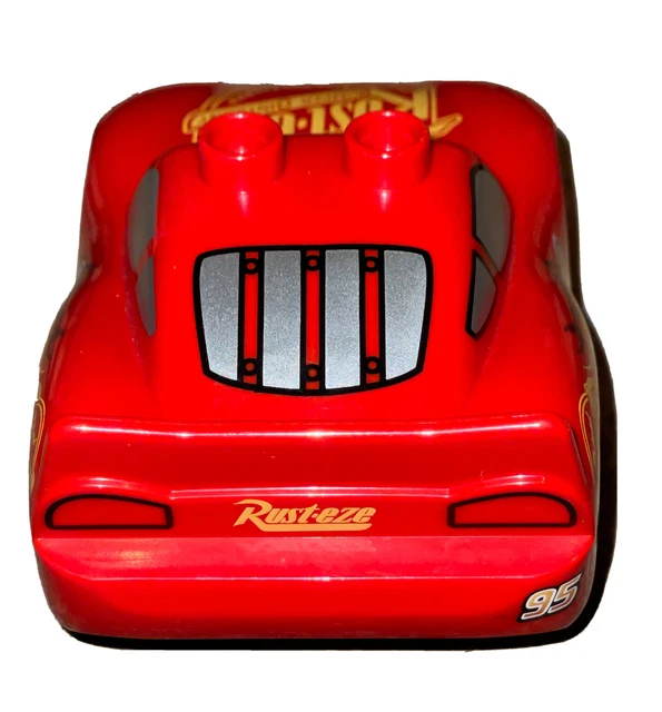LEGO DUPLO PIXAR Cars LIGHTNING MCQUEEN Rust-eze Hood #95 Car Figure ...