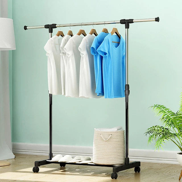HEAVY DUTY METAL Clothes Rail Storage Garment Shelf Hanging Display ...