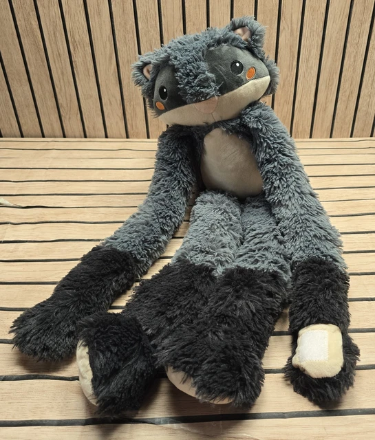 LARGE WEIGHTED LONG Arm Raccoon Plush Animal Floppy Soft Toy Plush ...