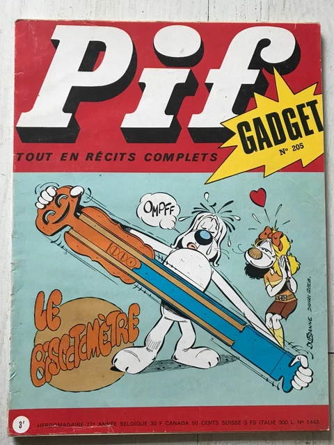 MAGAZINE PIF GADGET Ancien N° 205 Le Biscotometre EUR 5,99 - PicClick FR