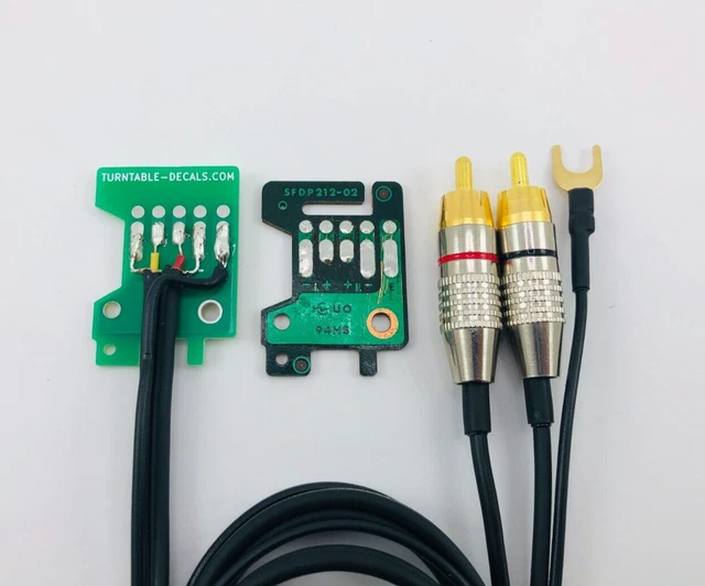 TECHNICS SL-B3 REPLACEMENT Ground Welded RCA Phono Cable on PCBs New ...