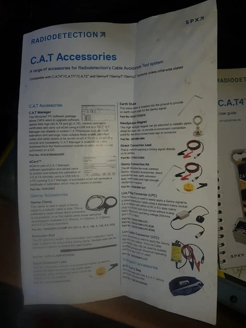 RADIODETECTION CAT4 CABLE Avoidance Detector/ Cable Locator & genny 4 ...