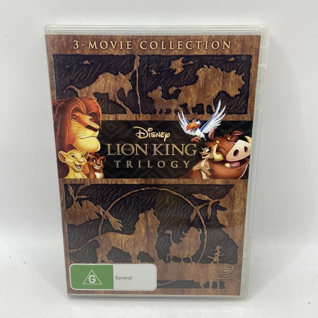 DISNEY THE LION King Trilogy 3-Movie Collection DVD Region 4 PAL EUR 12 ...
