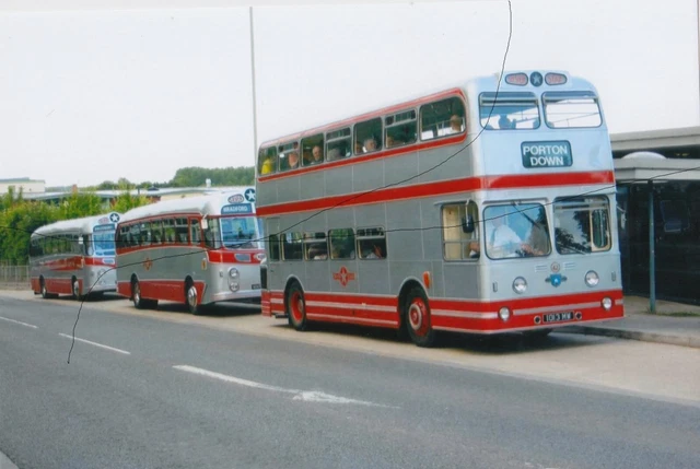 COLOUR BUS PHOTO Silver Star Photograph Leyland Atlantean Picture ...