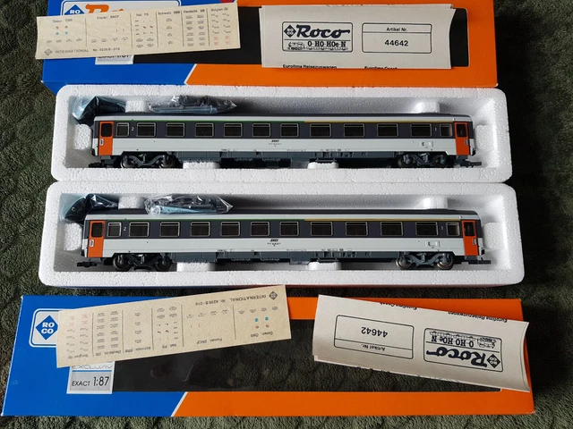 ROCO HO SNCF 2 voitures mixtes " Eurofima" en BO (no lima, jouef) EUR ...