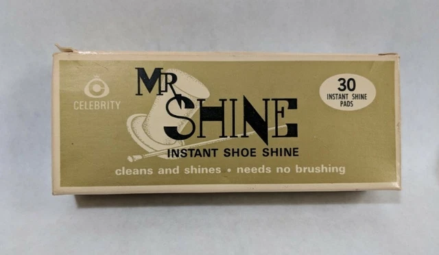 MR SHINE INSTANT Shoe Shine - Vintage - Celebrity Inc 30 Pads £20.58 ...
