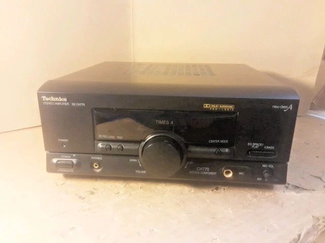 TECHNICS STEREO AMPLIFIER SE-CH770 Technics Amplifer SE-CH770EB-K £199. ...