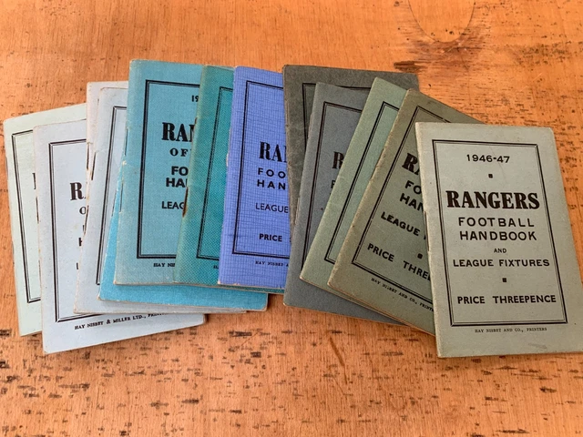 RANGERS HANDBOOKS 1950S, 1960s, 1970s. 1980s and 2000s £7.58 - PicClick UK