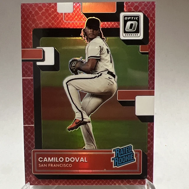 2022 CAMILO DOVAL Donruss Optic Baseball Red Dragon Rated Rookie 64/99 ...