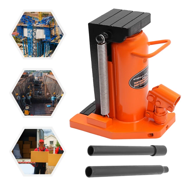 HYDRAULIC MACHINE TOE Jack Lift 6" Stroke Lifting Capacity 10 Ton Toe 20 Ton Top $302.80 ...