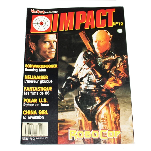 MAGAZINE / REVUE Impact numéro 12 / Robocop / Running Man ( 1987 ) EUR ...