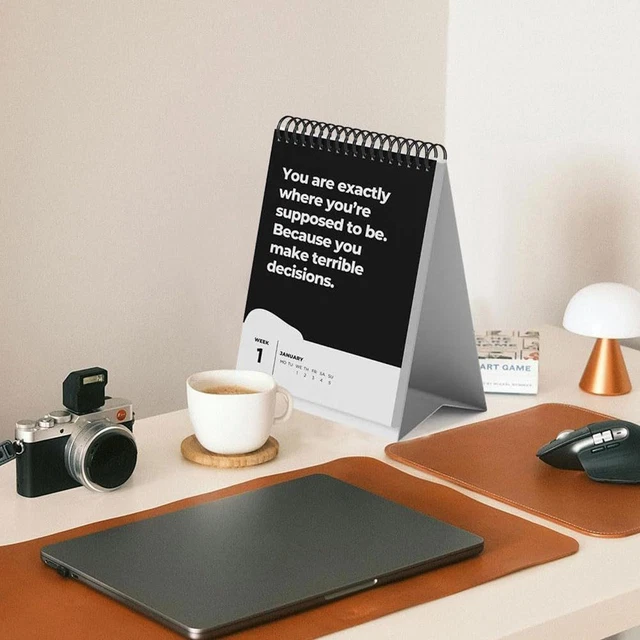 EXTREME DEMOTIVATIONAL DESK Calendar 2025 with 52 Demotivating Quotes ...