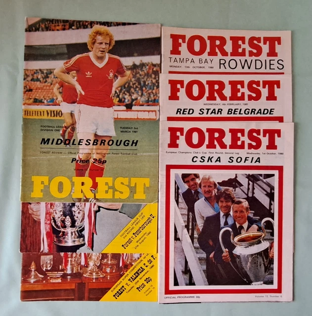 14 X 1973-74 Nottingham Forest Home Collectable Football Programmes £10 ...