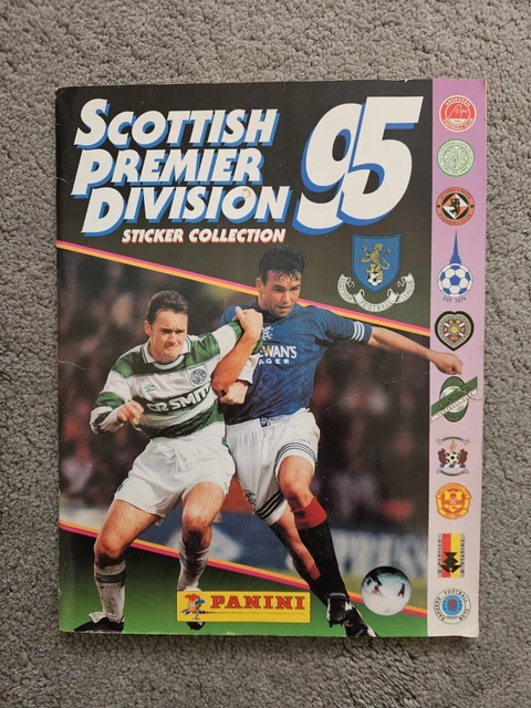 PANINI STICKER ALBUM: Scottish Premier Division 95 (Complete) £40.00 ...