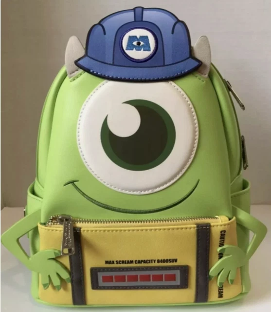 LOUNGEFLY DISNEY PIXAR monsters inc Backpack mike Wazowski bag back to ...