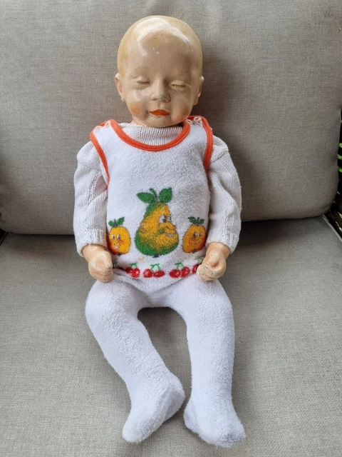 ALTE HEBAMMEN PUPPE Zum Lernen Babypuppe Antik ? Übungspuppe EUR 250,00 ...