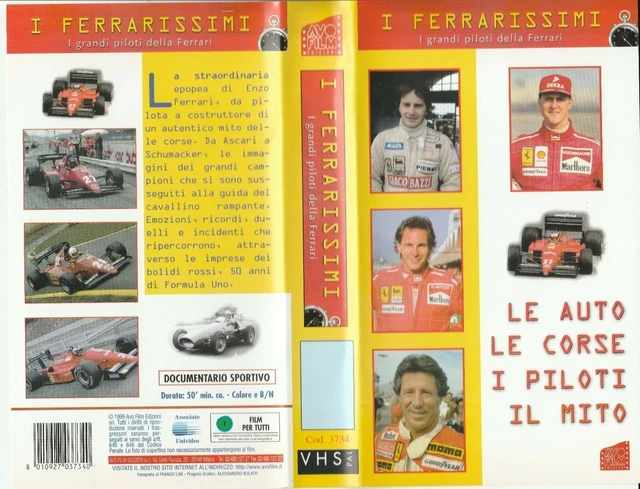 VHS - I FERRARISSIMI, LE AUTO LE CORSE I PILOTI IL MITO - 50 min. - EUR ...