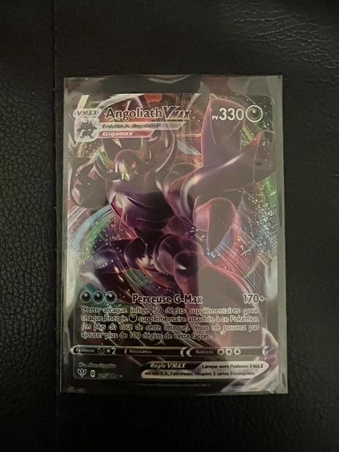 CARTE POKÉMON ANGOLIATH Vmax 115/189 Épée Bouclier Ténèbres Embrasées ...
