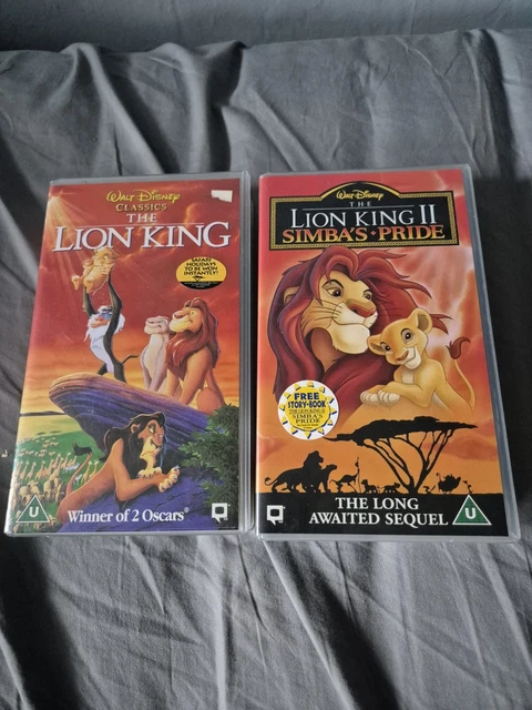 VHS DISNEY CLASSIC The Lion King Bundle 1&2 Simbas Pride £9.04 - PicClick UK