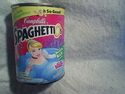 CINDERELLA DISNEY PRINCESS SPAGHETTIOS SEALED CAN,Expires 2023,carriage ...