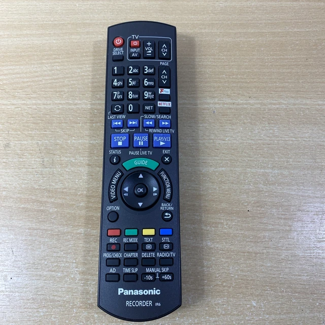 GENUINE PANASONIC N2QAYB001058 Remote Control DMR-BWT850 DMR-HWT250 DMR ...